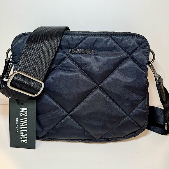MZ Wallace | Bags | Nwt Mz Wallace Quilted Madison Crossbody In Black ...